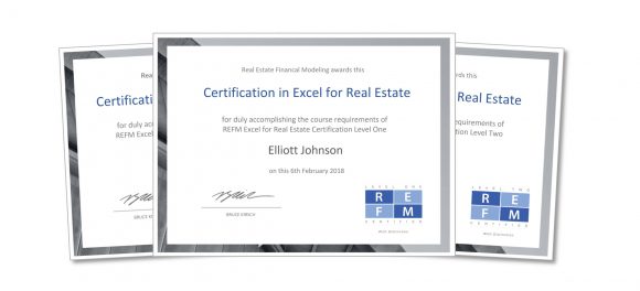 Holders Of REFM Certification In Excel For Real Estate – REFM Courses