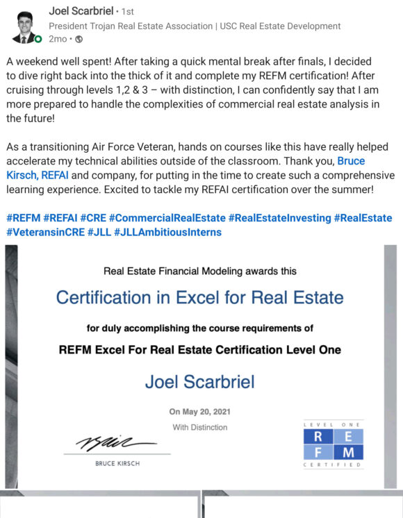 REFM Courses – Commercial Real Estate Training Courses
