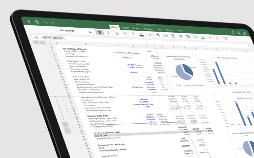 Multi-Year Back Of The Envelope Apartment Building Development Analysis ...