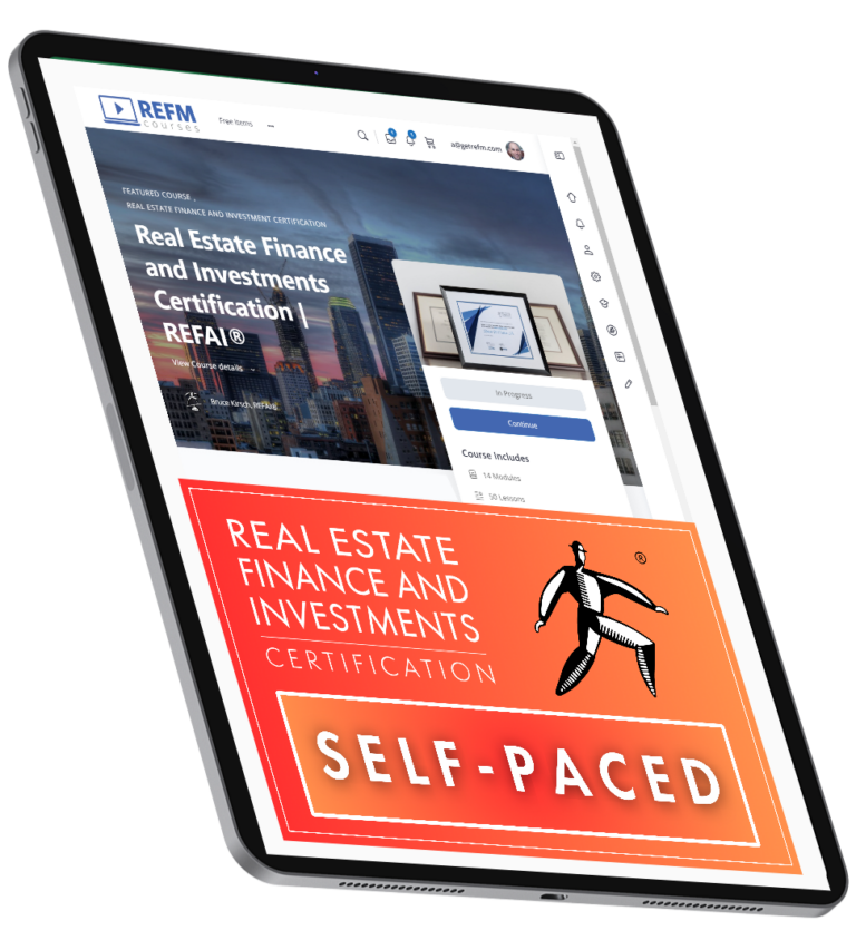 REFAI® Certification - Real Estate Financial Modeling