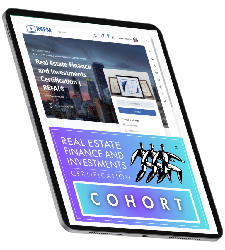 REFAI® Certification - Real Estate Financial Modeling